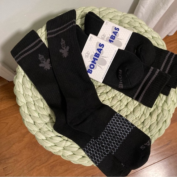 Bombas | Underwear & Socks | Nwt Bombas Mens Allpurpose Calf Black Gray ...